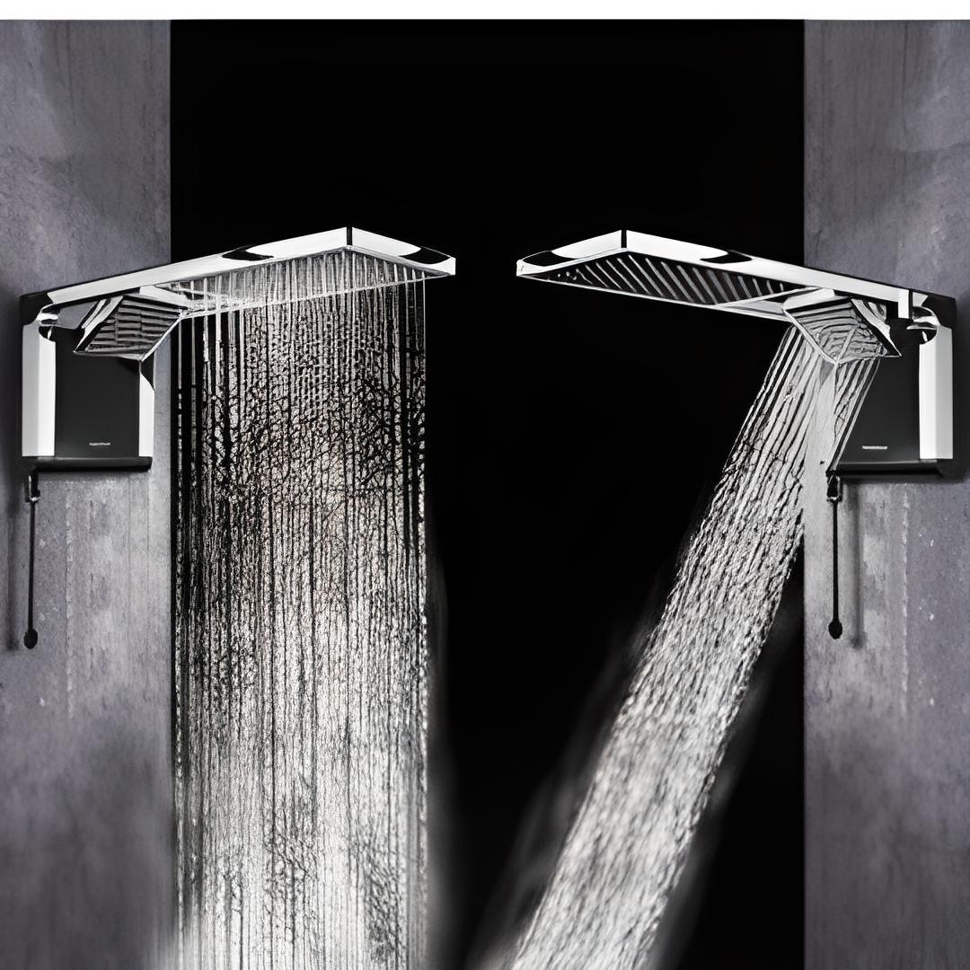 Ducha Acqua Duo Ultra 7800W Preto / Cromado 220V Lorenzetti Cor:Preto e ...