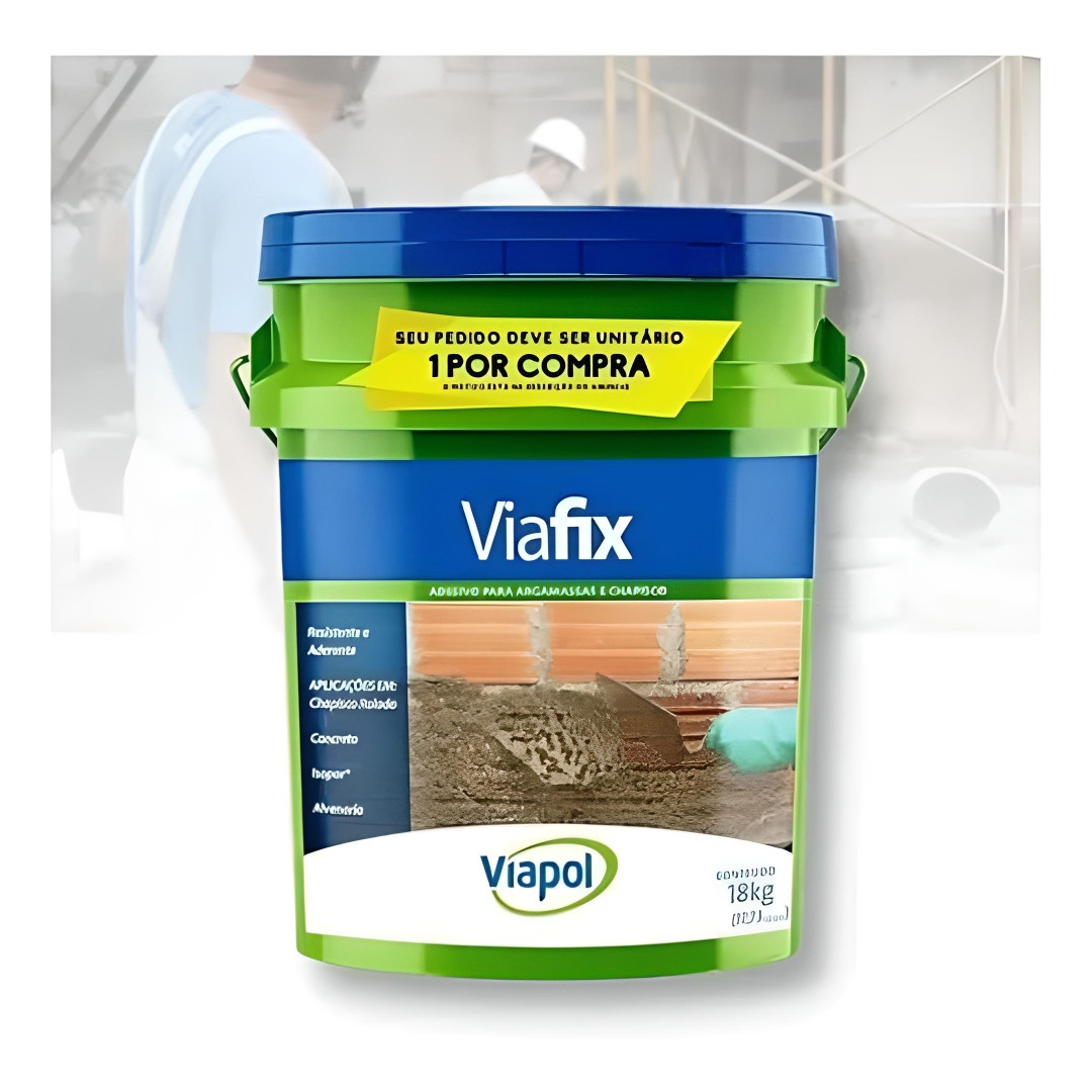 Impermeabilizante Bianco Viafix 18KG Argamassa - Viapol | Construmarla
