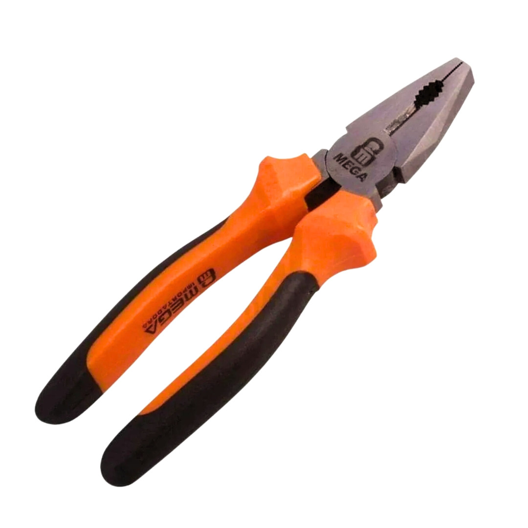 Alicate Universal Cabo Emborrachado 8'' - Mega | Construmarla