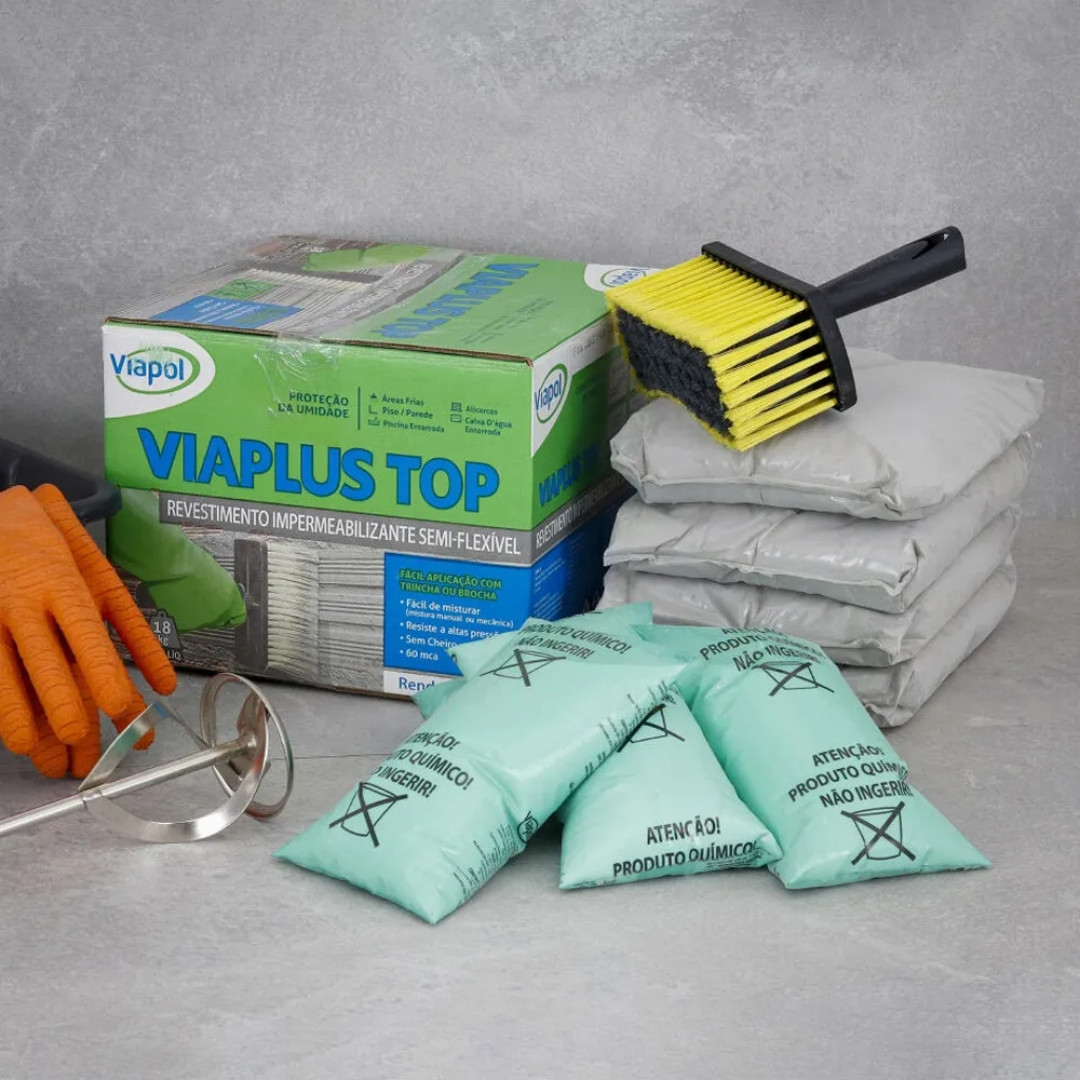 Impermeabilizante Vedaja Viaplus 1000 Caixa 4 kg - Viapol | Construmarla