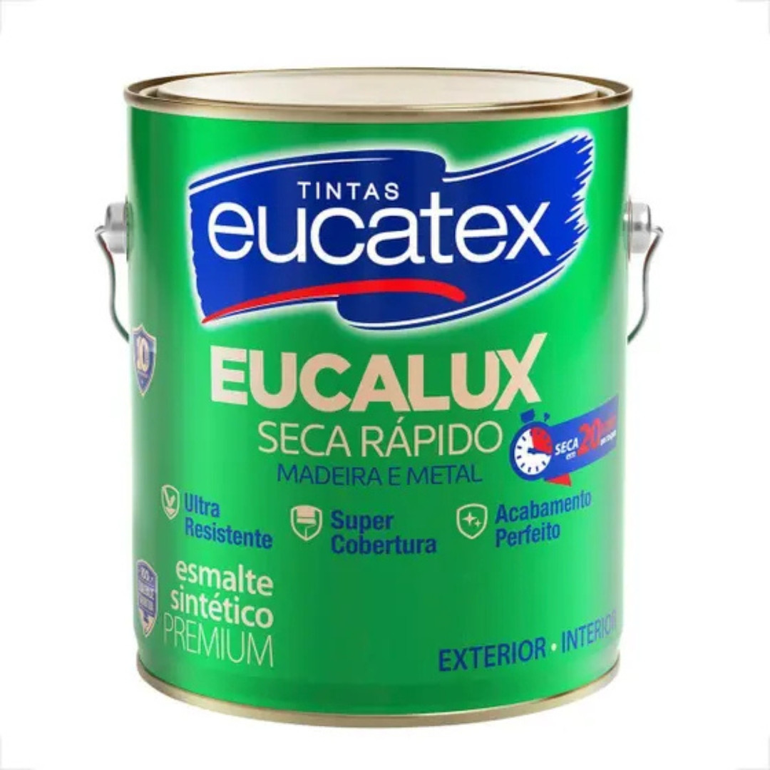 Tinta Esmalte Eucalux Marron Conhaque 3,6lts - Eucatex | Construmarla